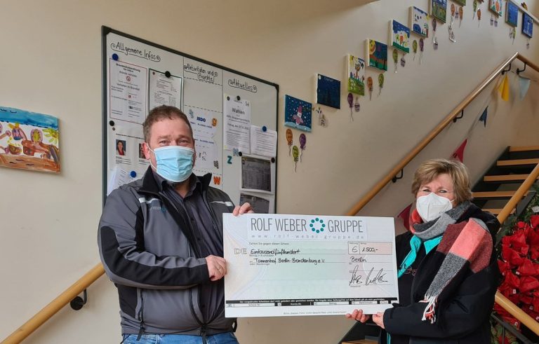 Weihnachtsspende 2020 - ROLF WEBER GRUPPE