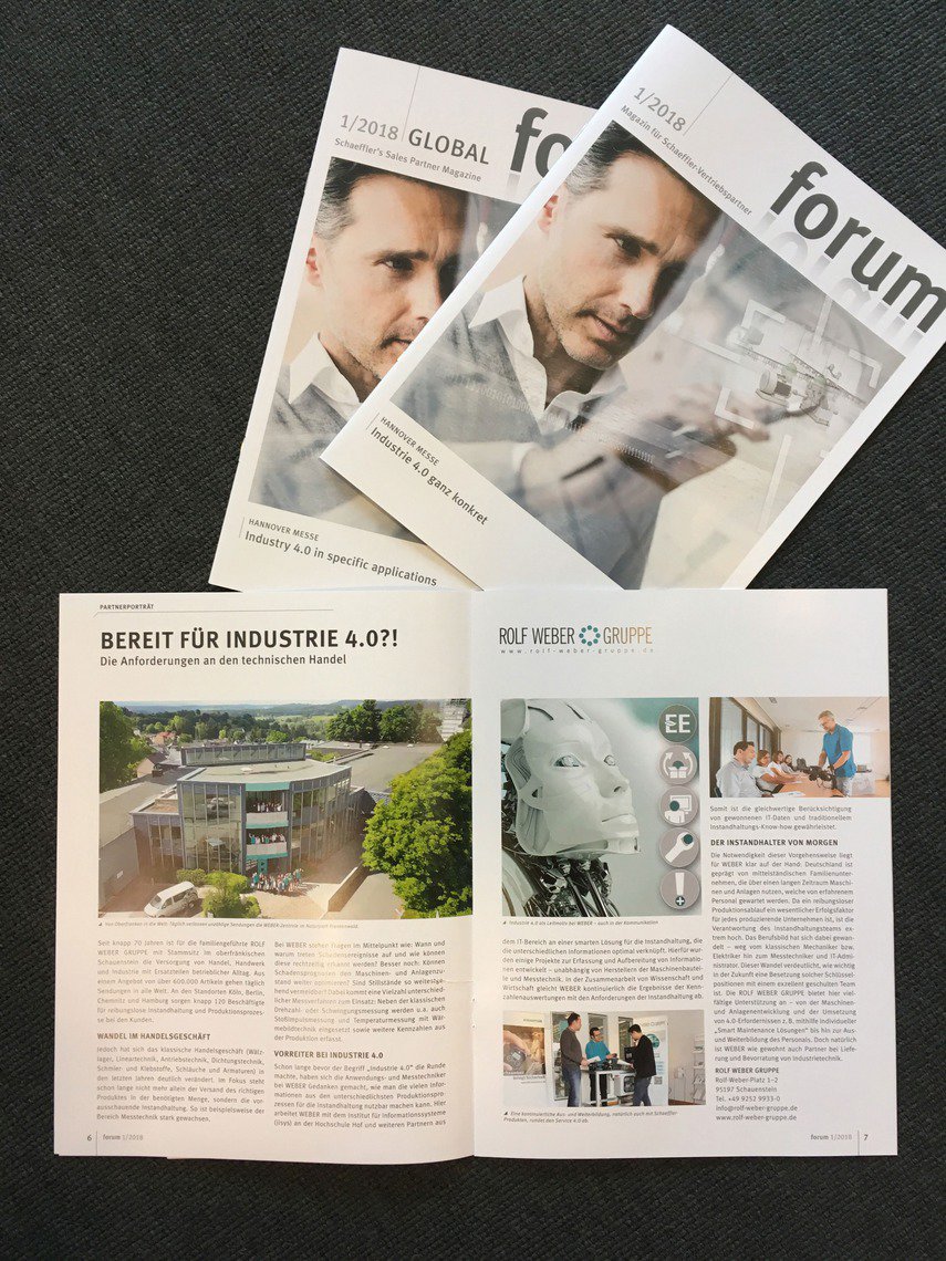 ROLF WEBER GRUPPE im SCHAEFFLER forum Partnerportät - ROLF WEBER GRUPPE